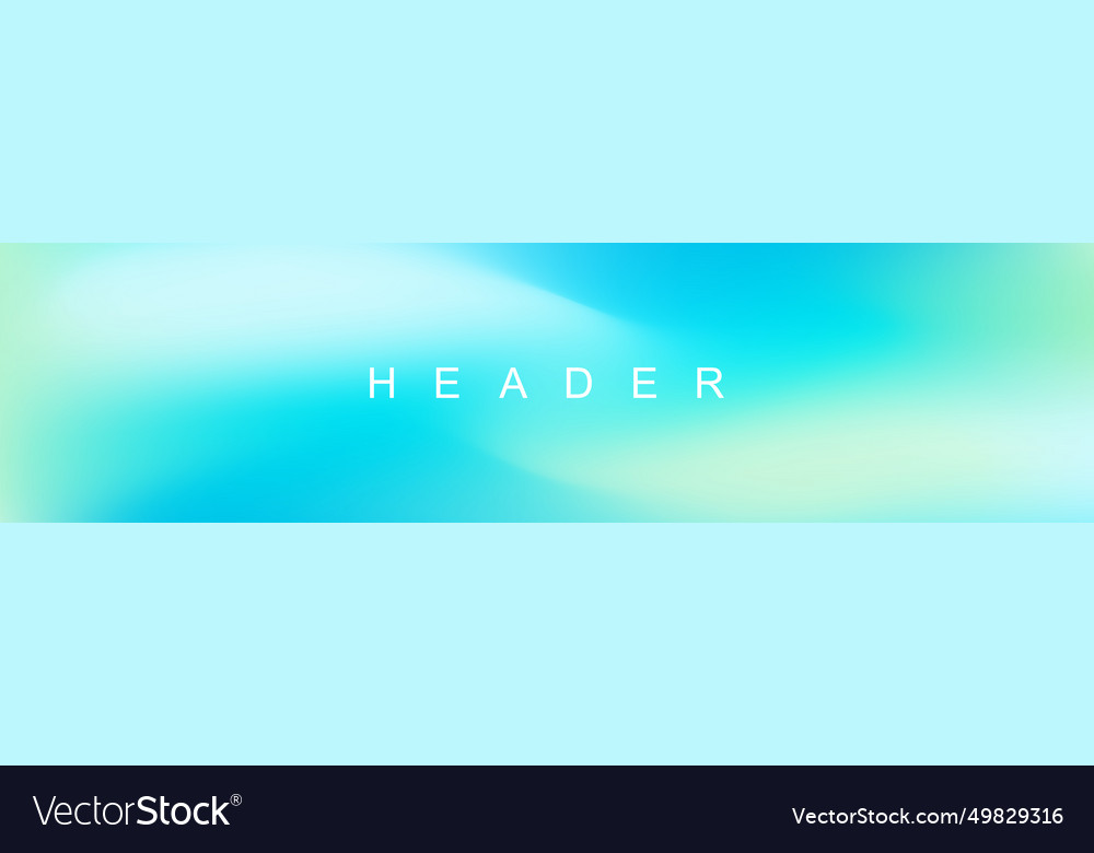 Abstract pastel gradient header background Vector Image