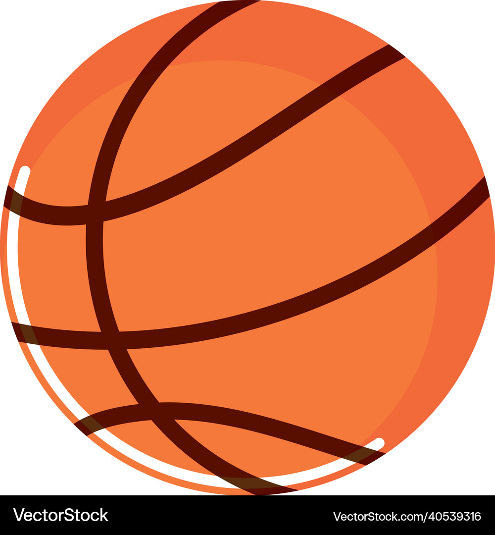 Basketball ball sport Royalty Free Vector Image