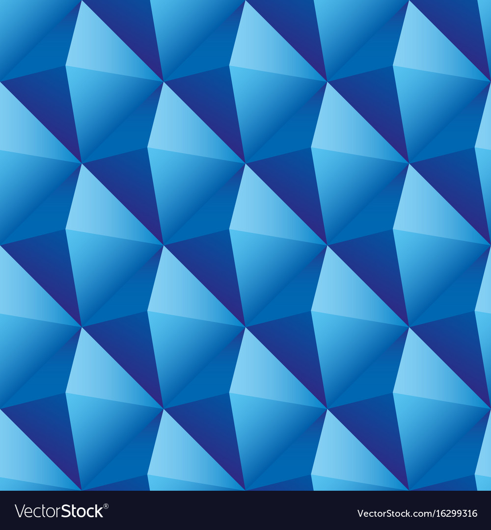 Blue triangles seamless pattern Royalty Free Vector Image