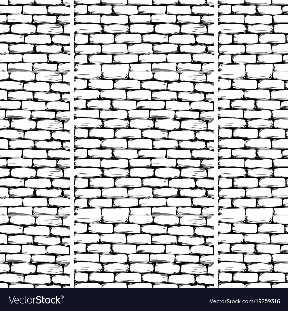 Brick wall seamless pattern Royalty Free Vector Image