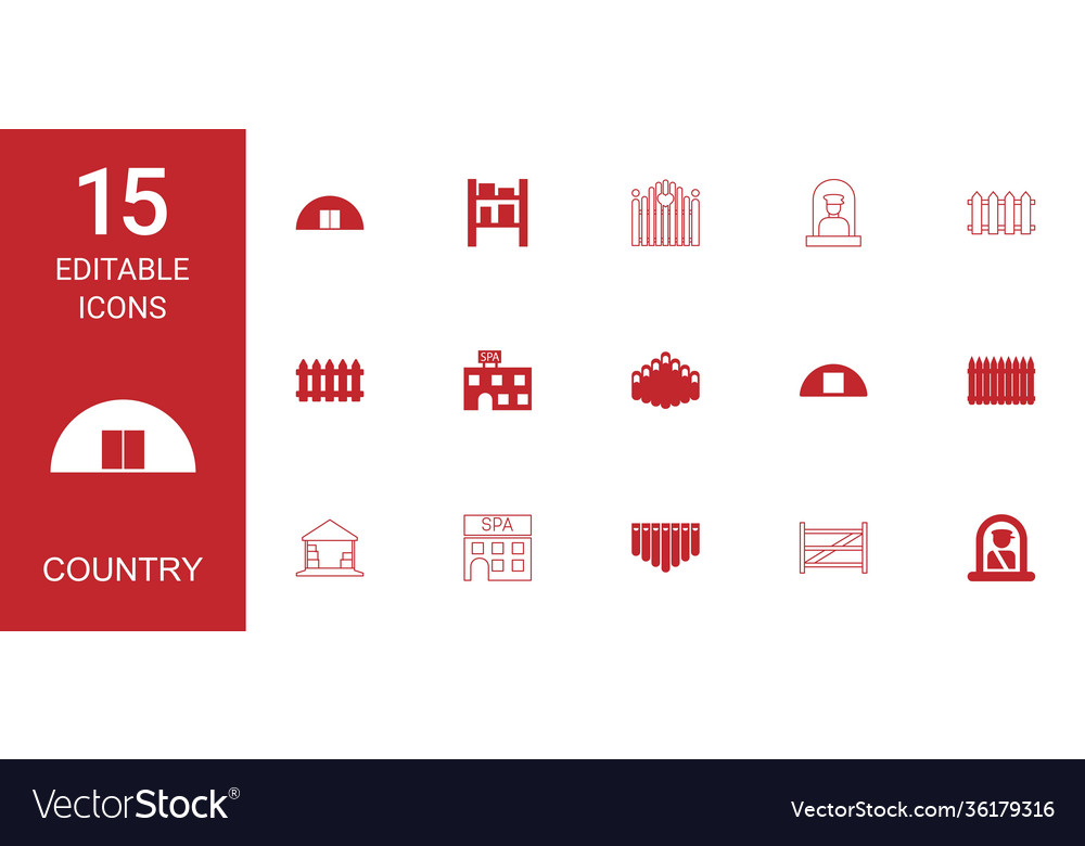 Country icons Royalty Free Vector Image - VectorStock