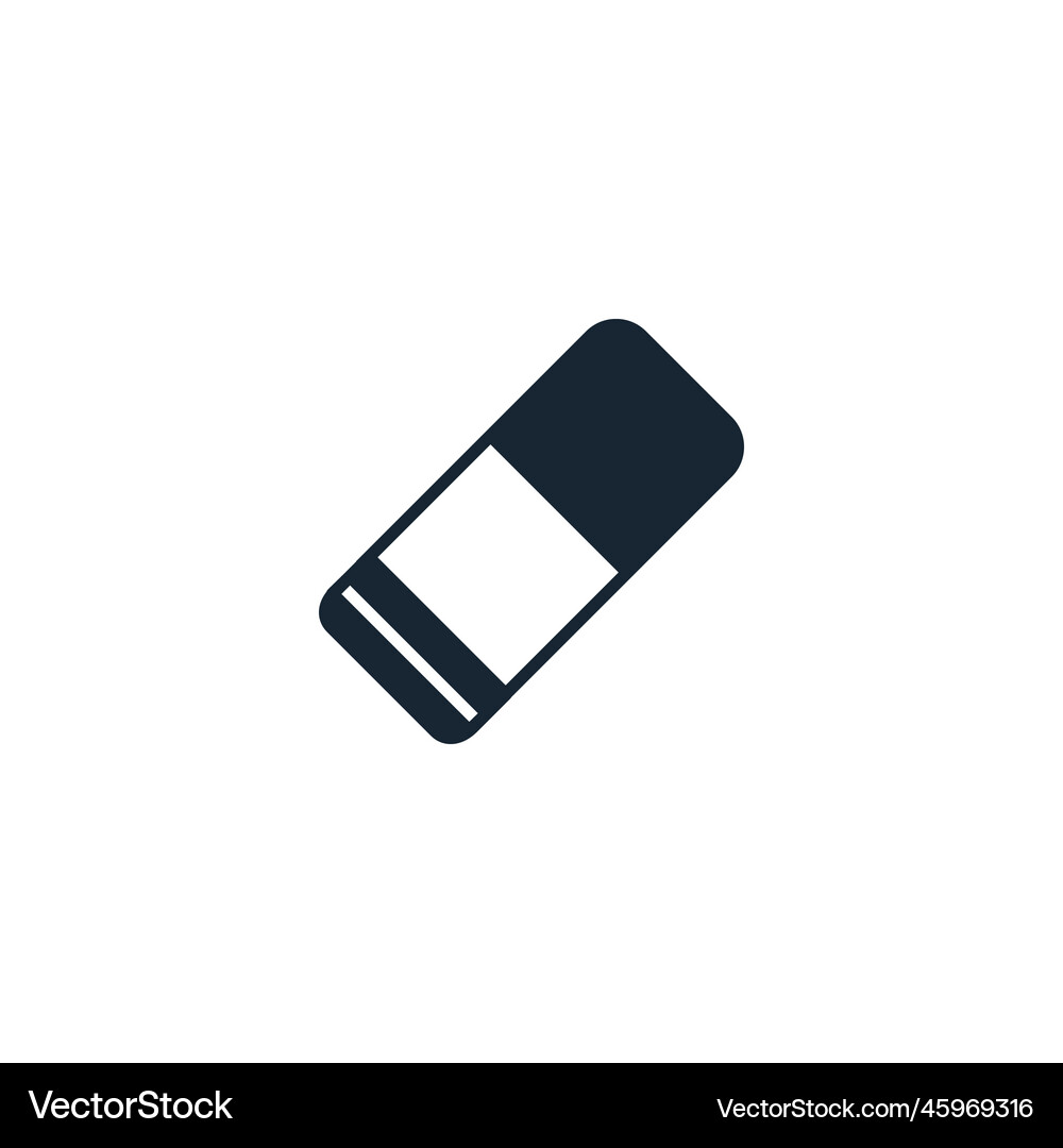 Eraser creative icon from stationery icons Vector Image