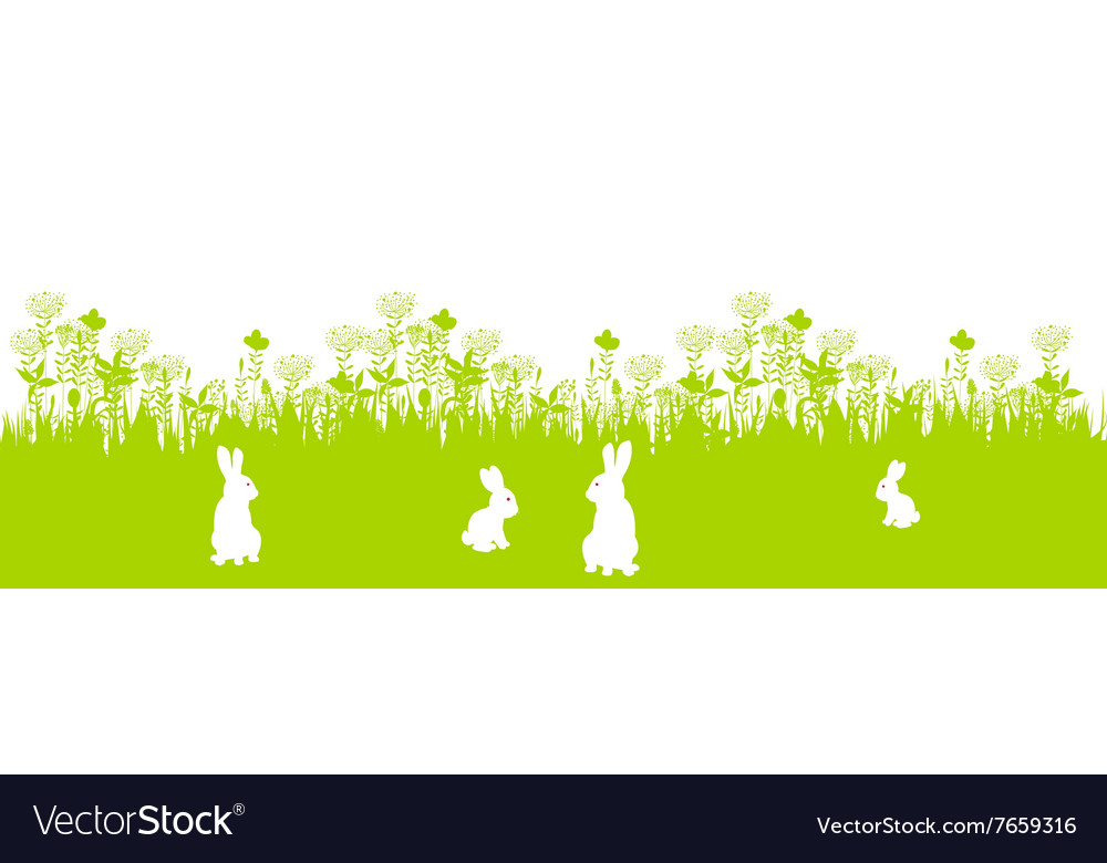 Happy easter spring banner Royalty Free Vector Image