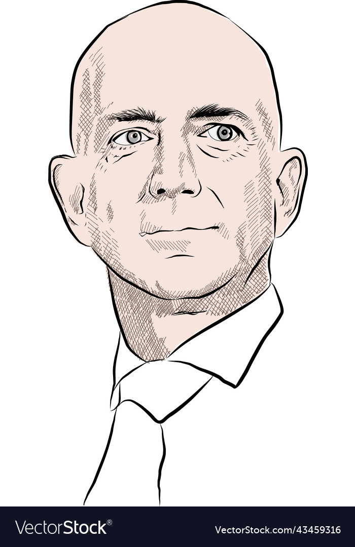 Jeff bezos Royalty Free Vector Image - VectorStock