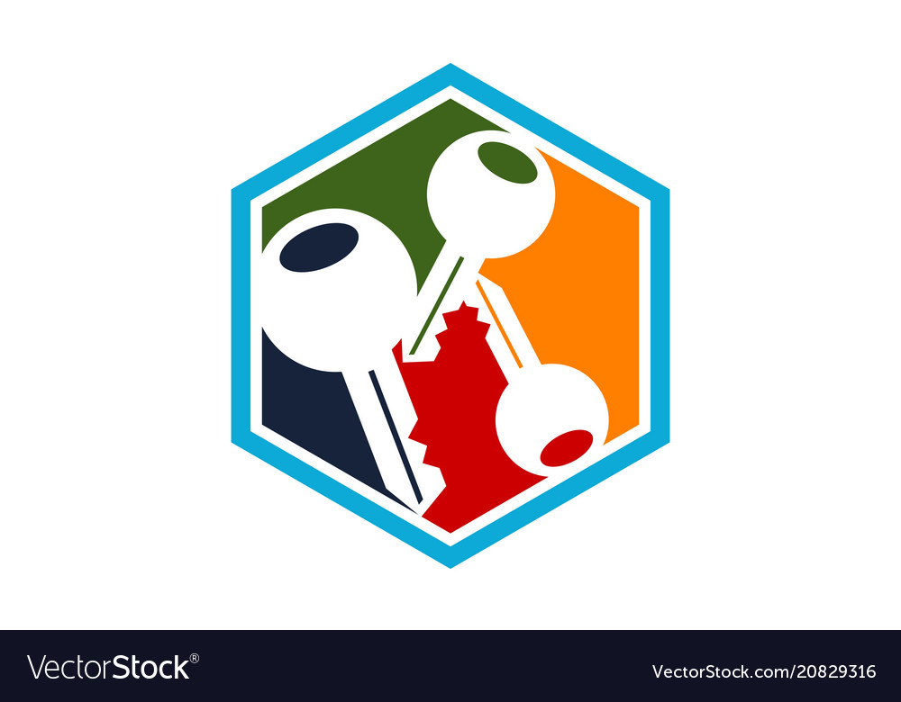 Key protection solution Royalty Free Vector Image