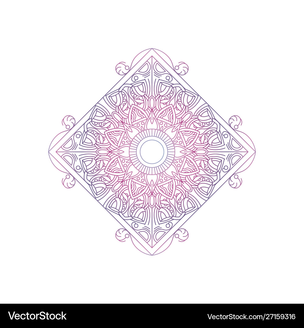 Mandala texture abstract decoration background Vector Image