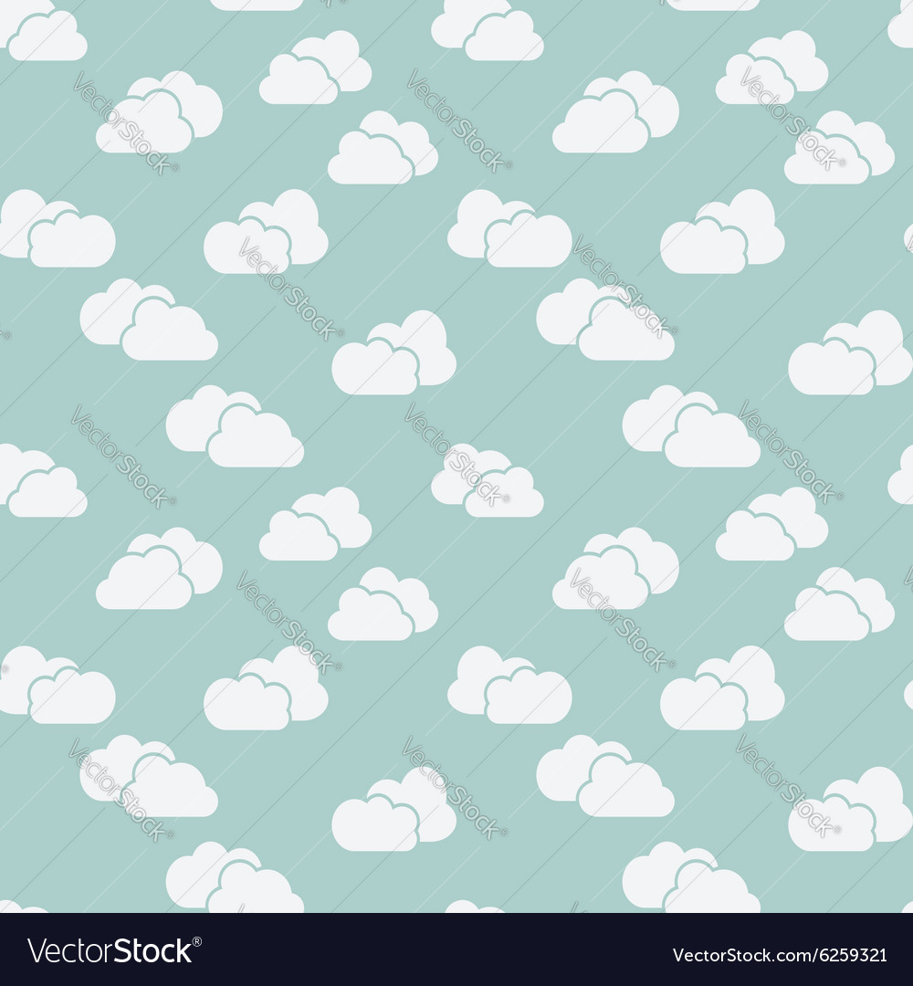 Clouds seamless background Royalty Free Vector Image