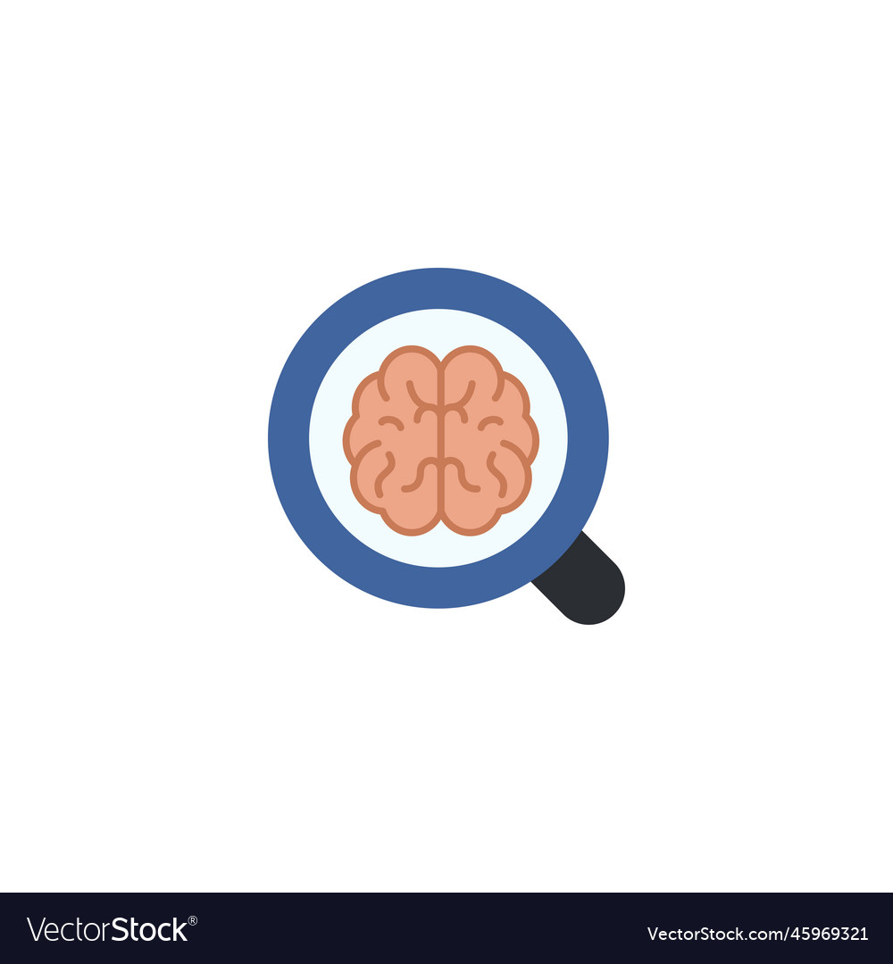 Cognitive science creative icon from artificial Vector Image