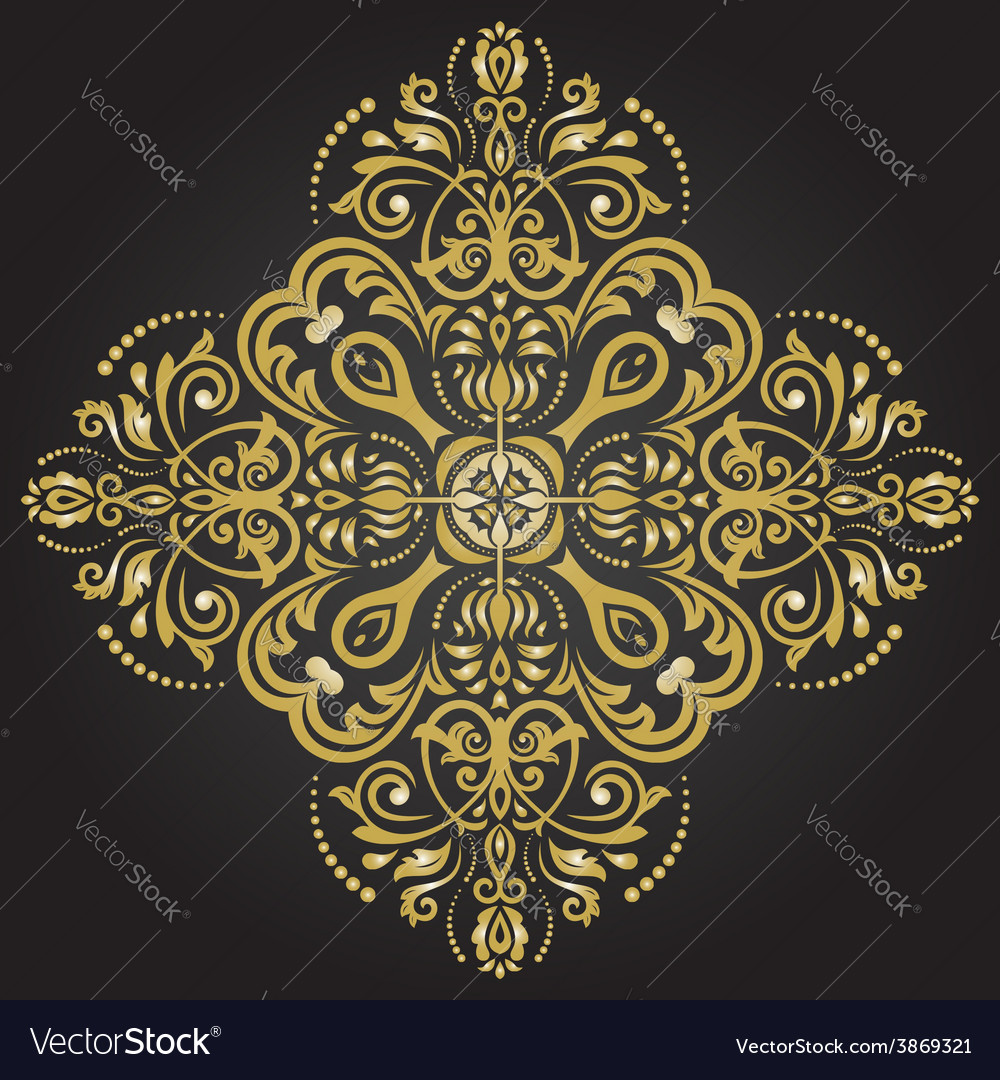Damask orient pattern Royalty Free Vector Image