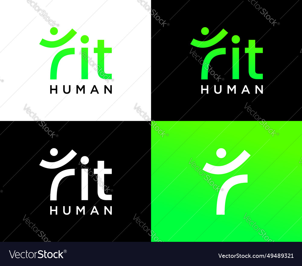 Fit logo Royalty Free Vector Image - VectorStock