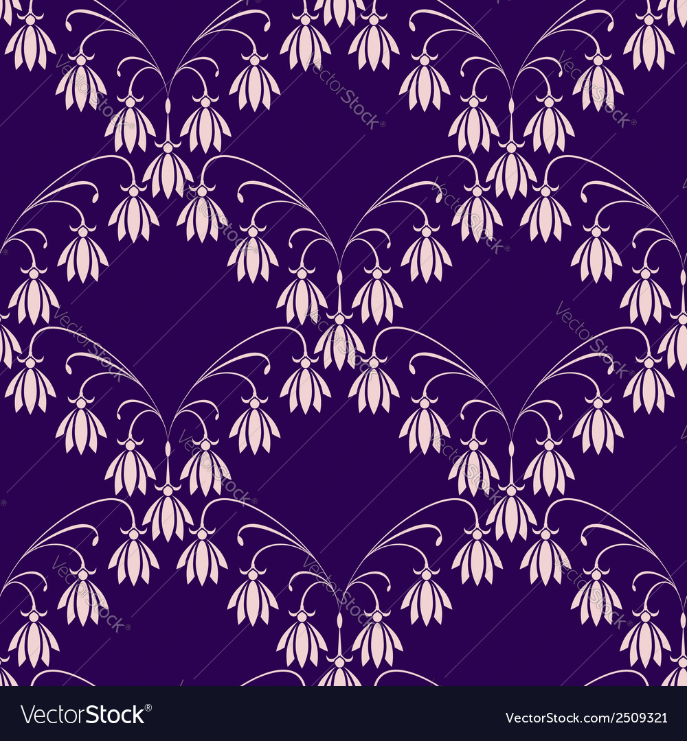 Floral Net Seamless Pattern Royalty Free Vector Image
