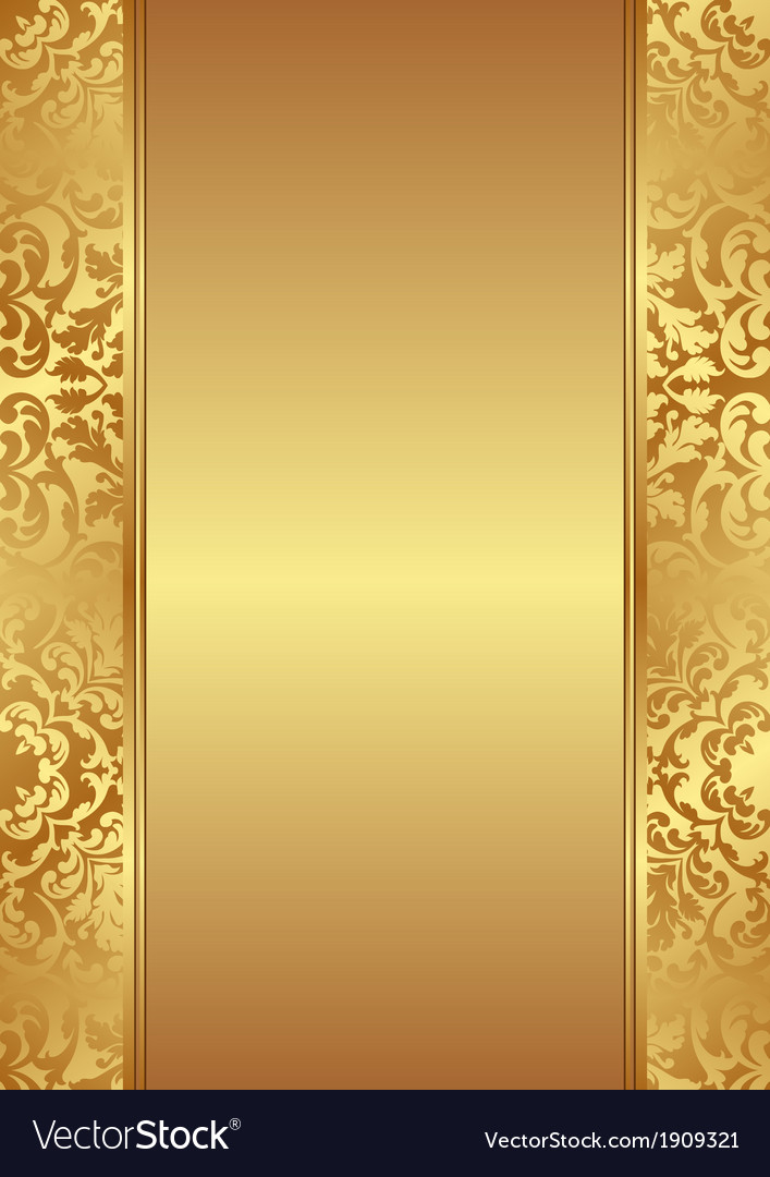 Gold background Royalty Free Vector Image - VectorStock