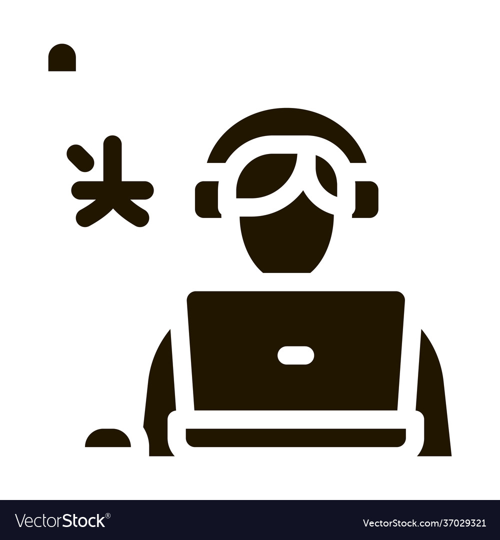 Human learn foreign language icon Royalty Free Vector Image