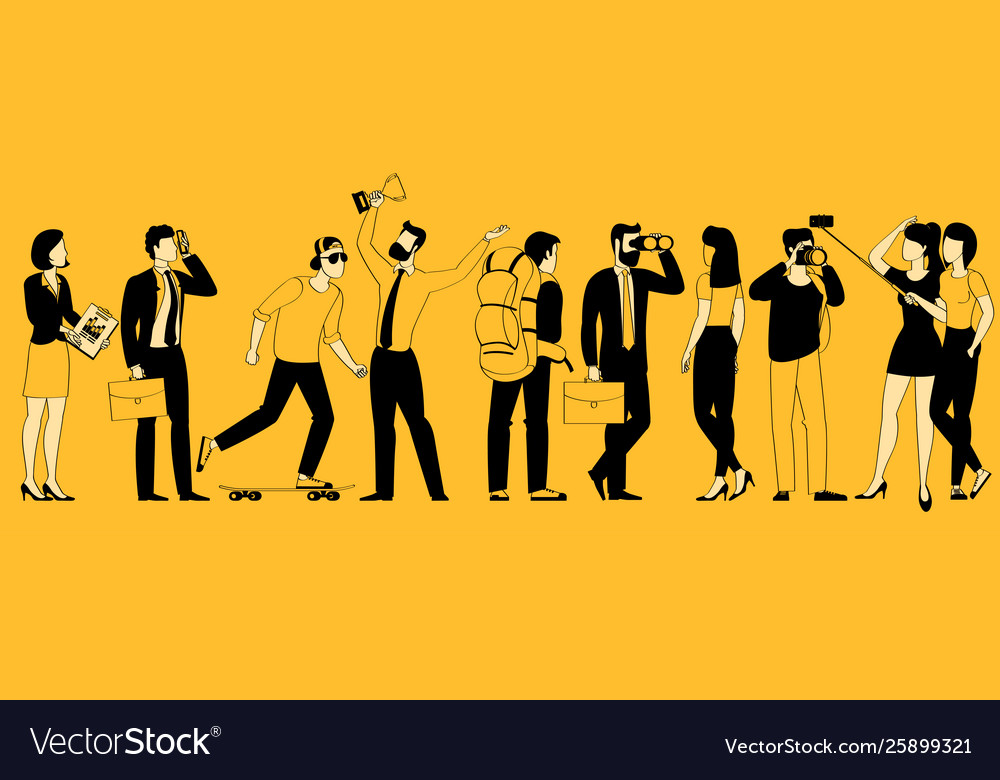 Ink graphics character set Royalty Free Vector Image