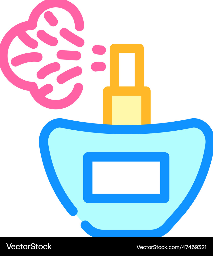 Scent smell color icon Royalty Free Vector Image