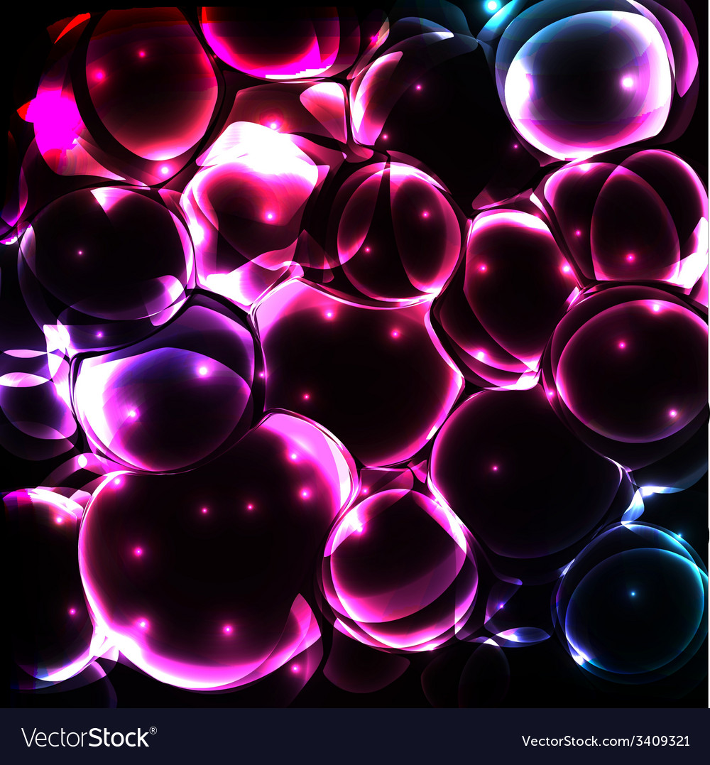 Shiny bubble background Royalty Free Vector Image