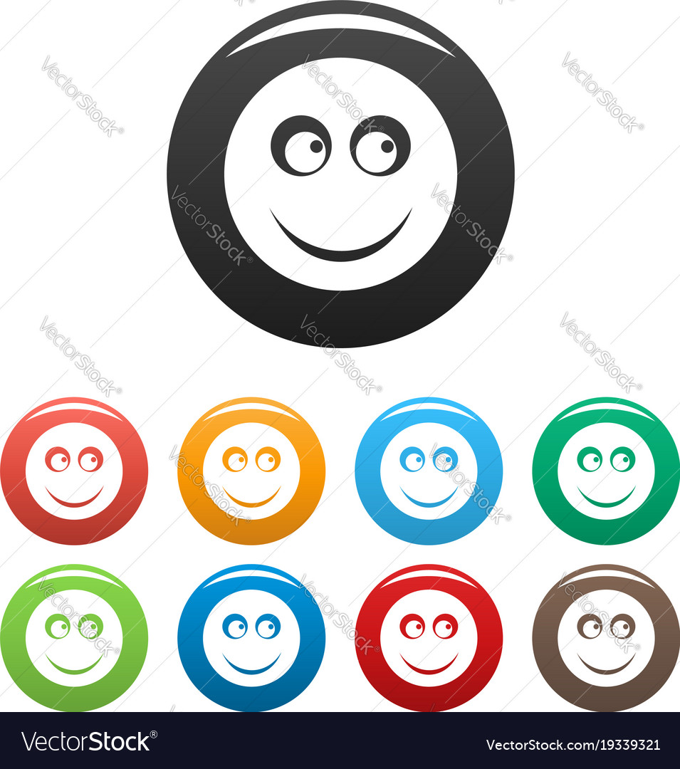 Smile icon simple Royalty Free Vector Image - VectorStock