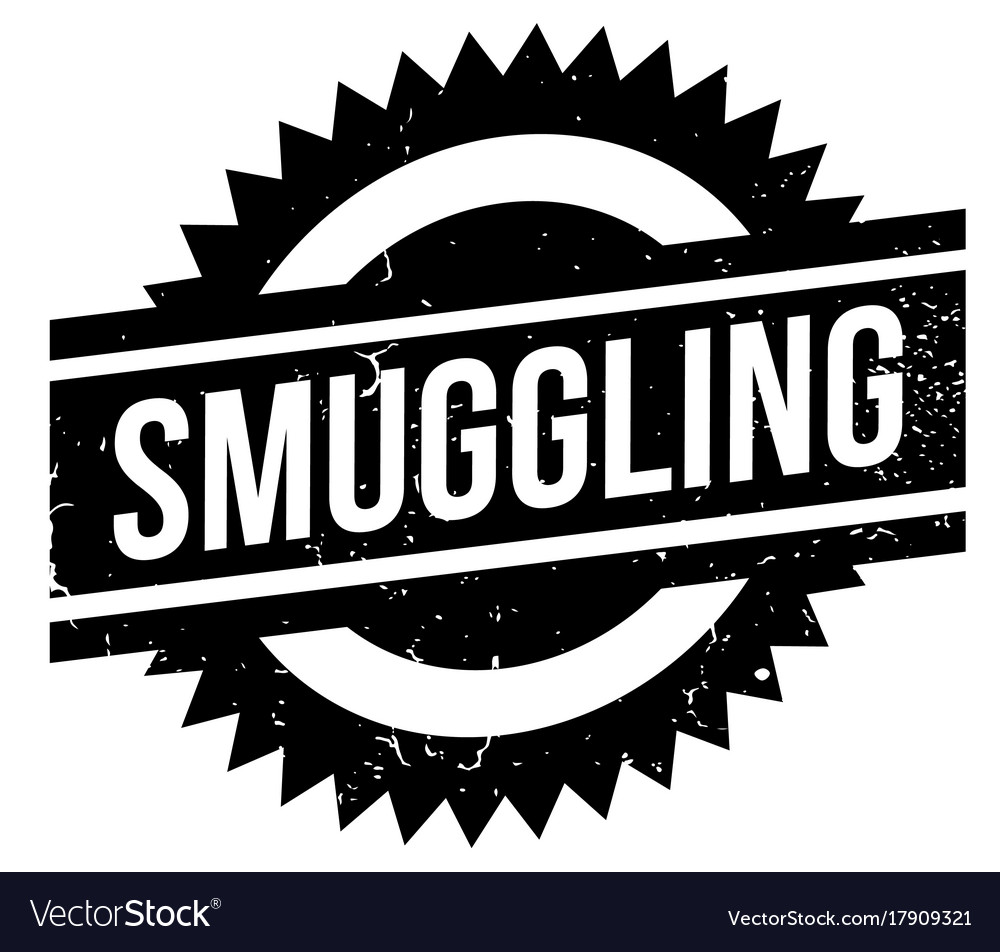 Smuggling rubber stamp Royalty Free Vector Image