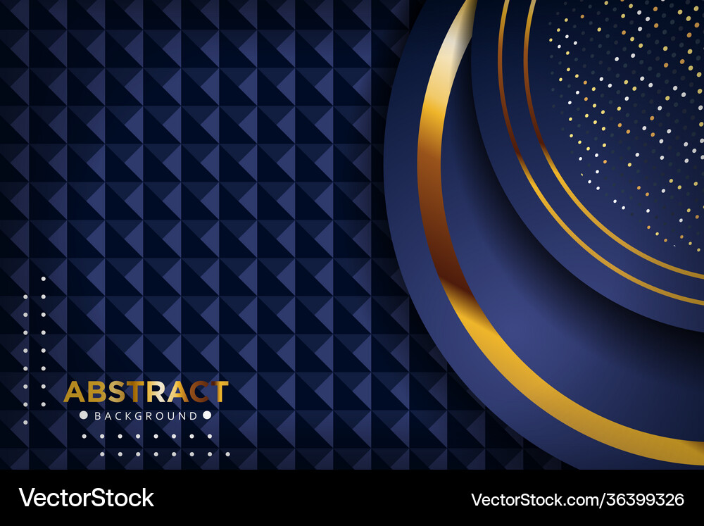 Abstract blue navy overlapping circle Royalty Free Vector