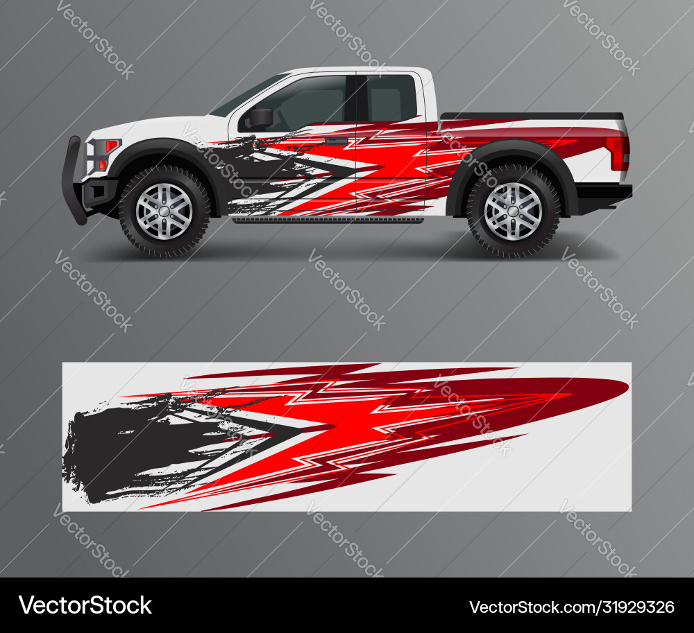 Abstract racing graphic background for offroad Vector Image
