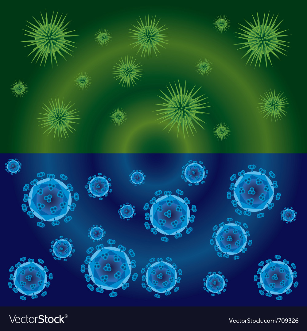 Bacteria background Royalty Free Vector Image - VectorStock