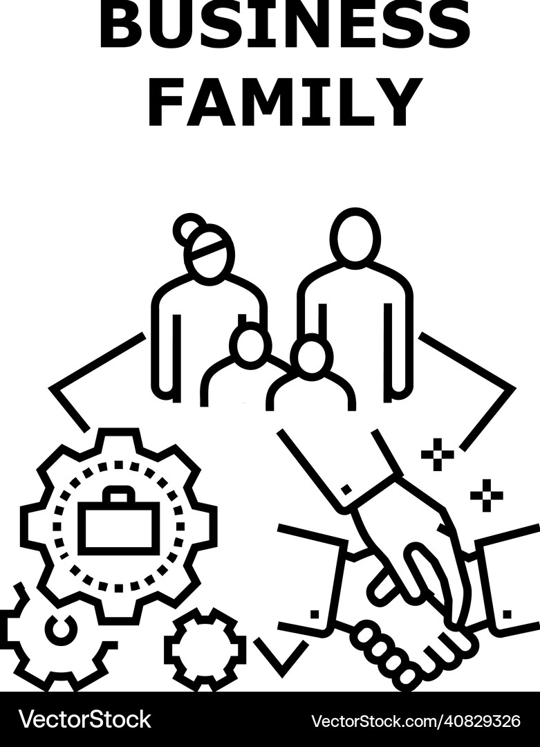 Business family icon Royalty Free Vector Image