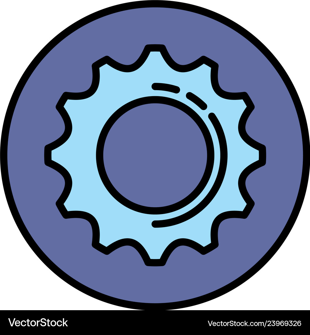 Gear machinery isolated icon Royalty Free Vector Image