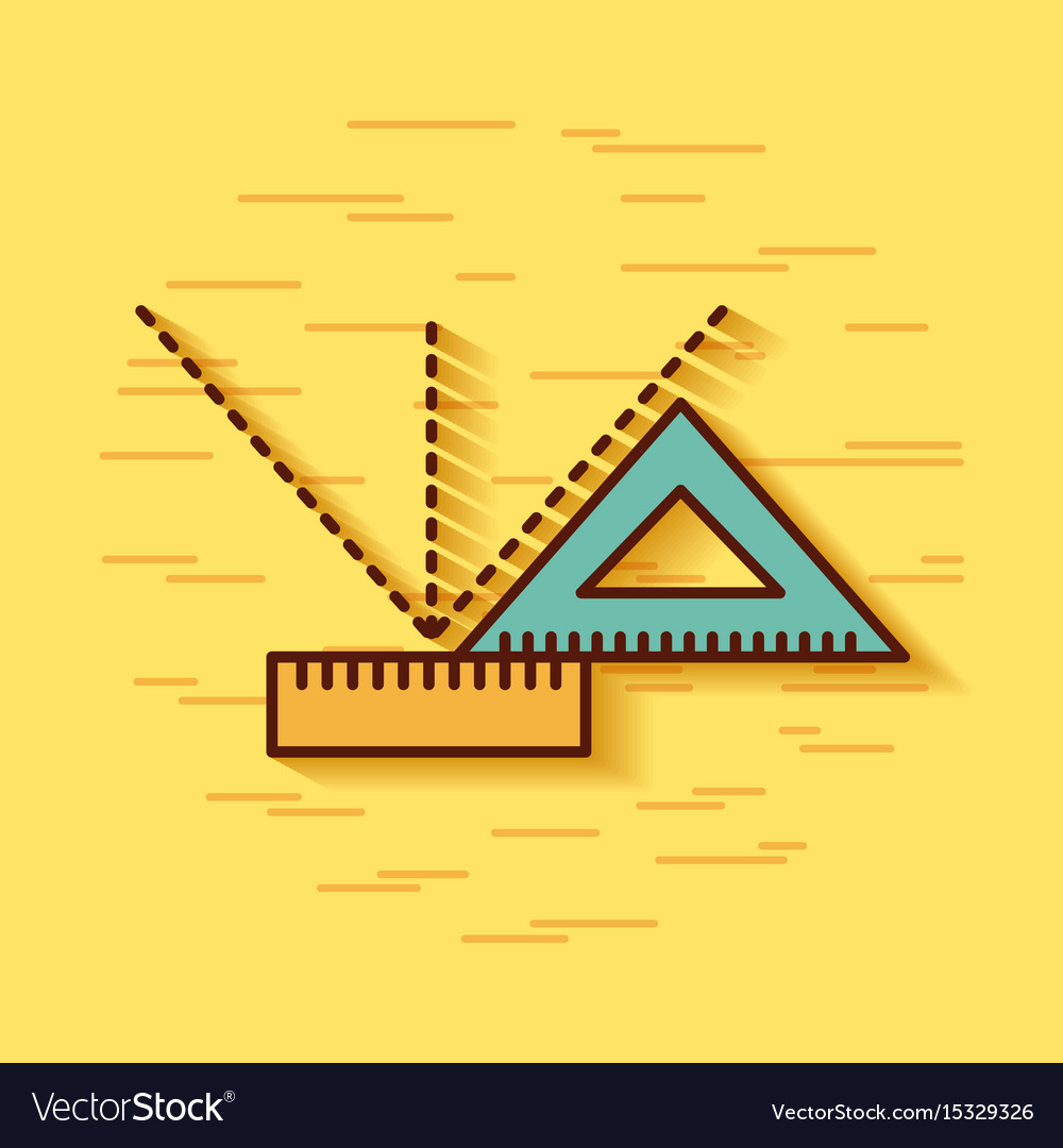 Geometric instruments school Royalty Free Vector Image