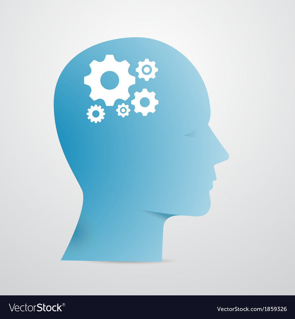 Head cogs Royalty Free Vector Image - VectorStock