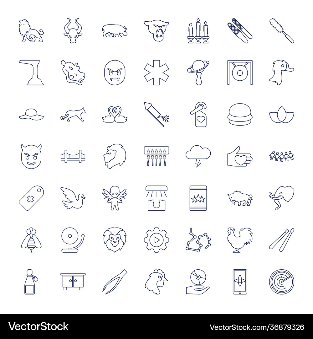 Logo icons Royalty Free Vector Image - VectorStock