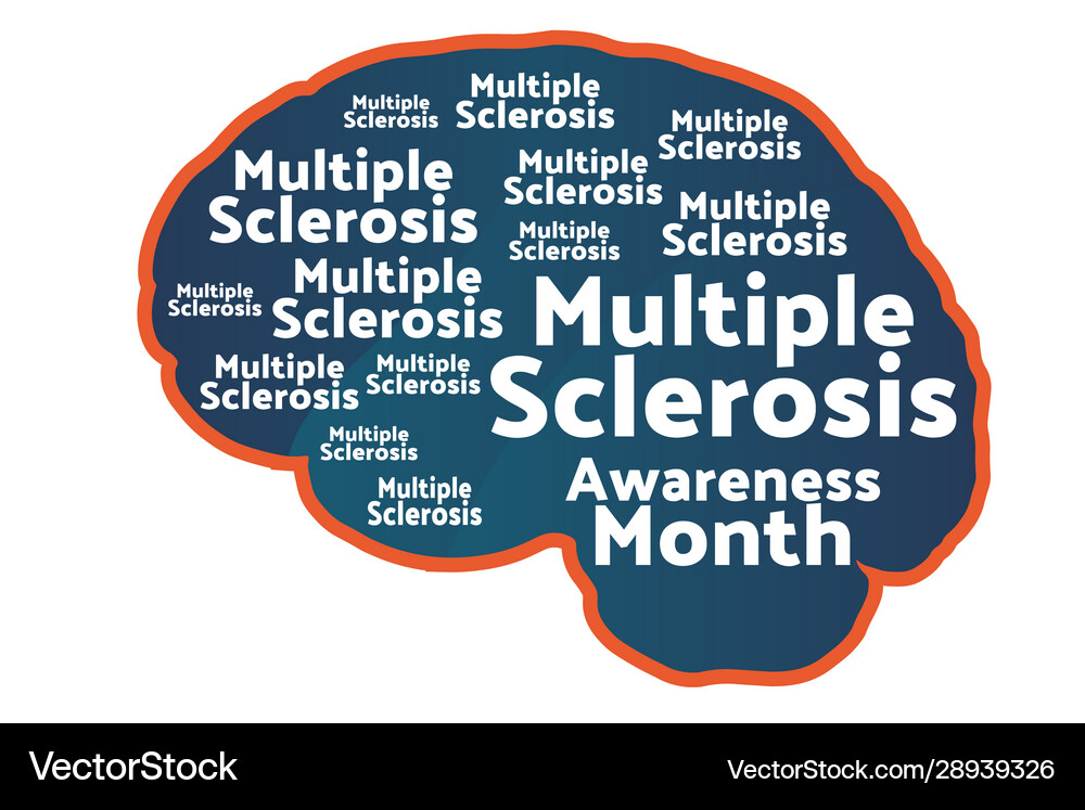 March is multiple sclerosis awareness month Vector Image