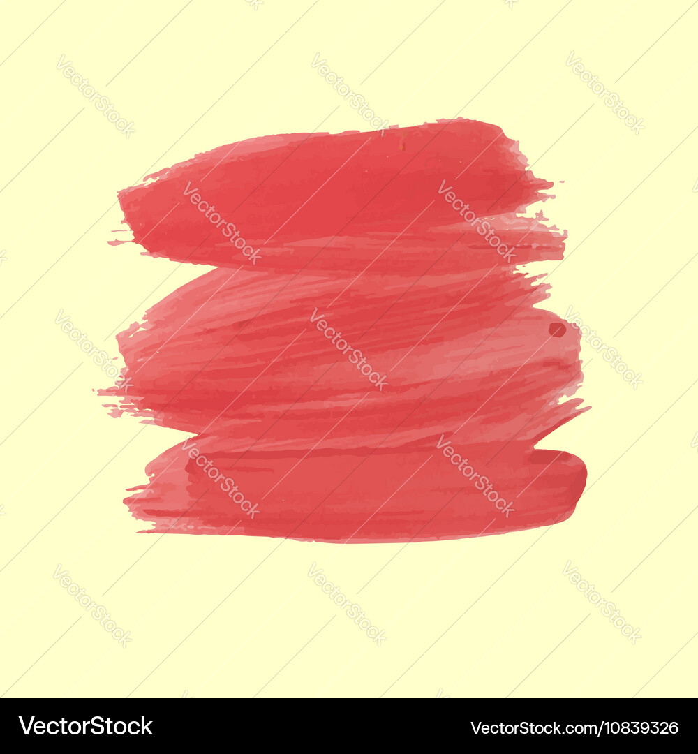Red stroke of paint eps 10 Royalty Free Vector Image