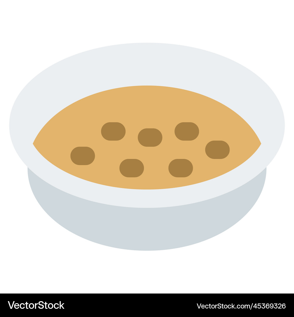 Spiced chana masala in bowl Royalty Free Vector Image