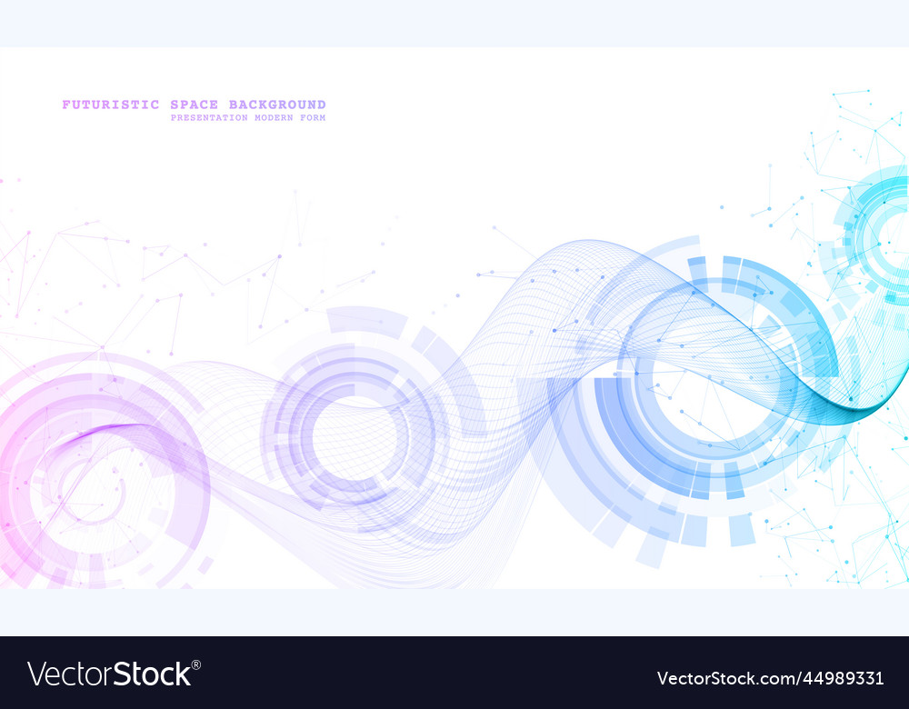 Big data visualization Royalty Free Vector Image