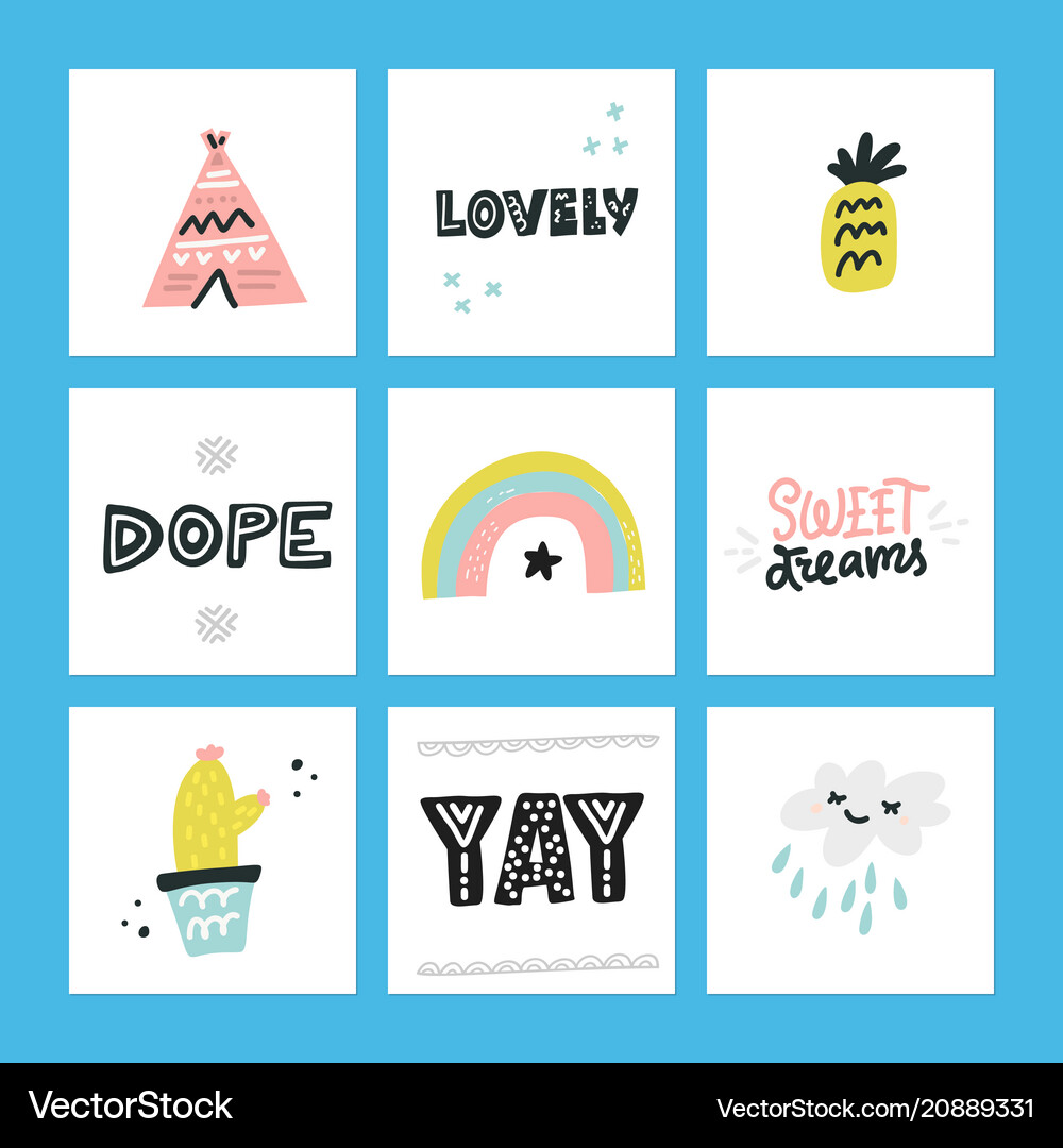Cartoon design elements Royalty Free Vector Image