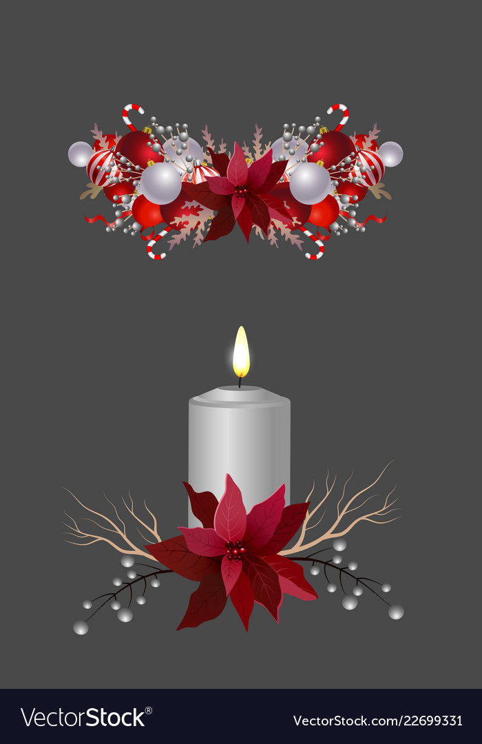 Christmas decoration set Royalty Free Vector Image