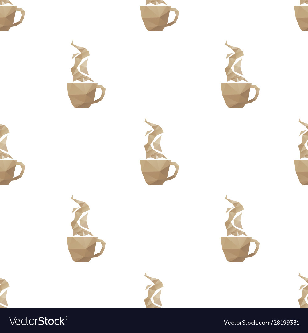 Coffee cup triangle pattern backgrounds Royalty Free Vector