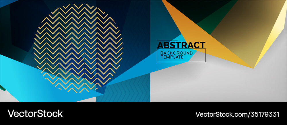 Low poly 3d geometric shapes minimal abstract Vector Image