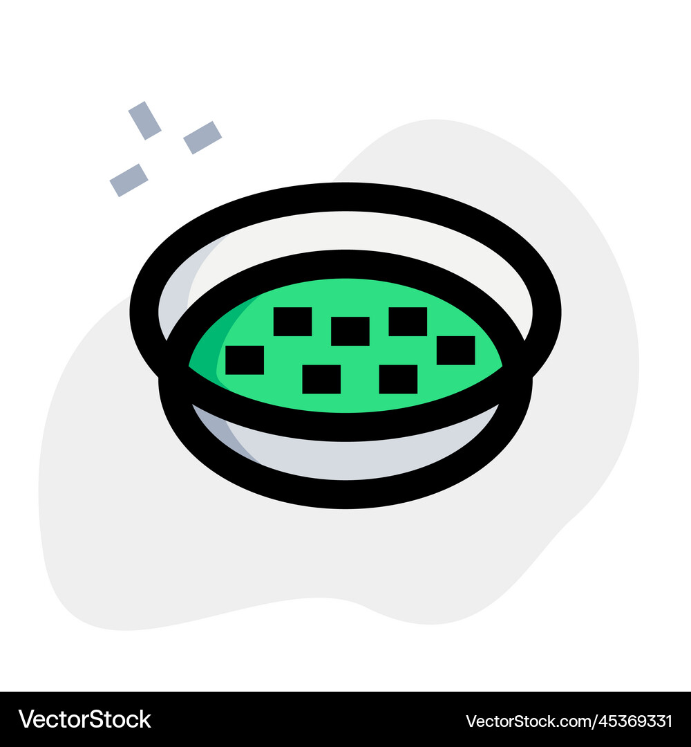 Spiced chana masala in bowl Royalty Free Vector Image