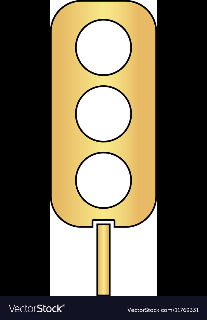 Traffic light computer symbol Royalty Free Vector Image