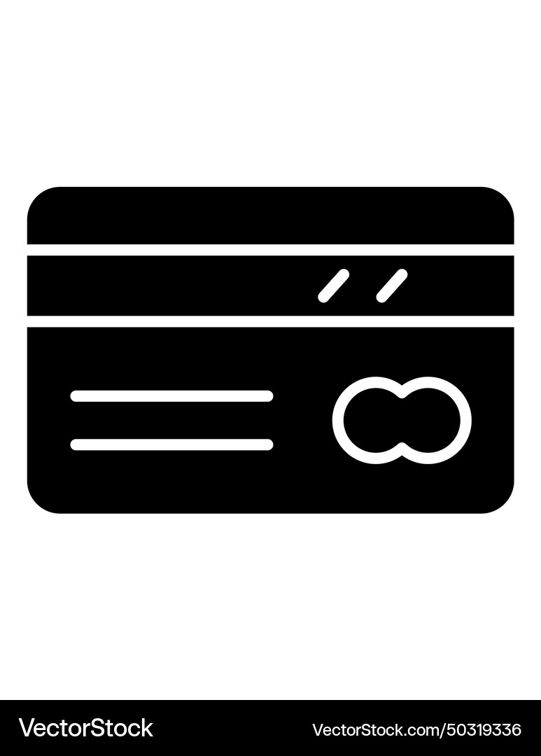 Credit card flat icon isolated on white background