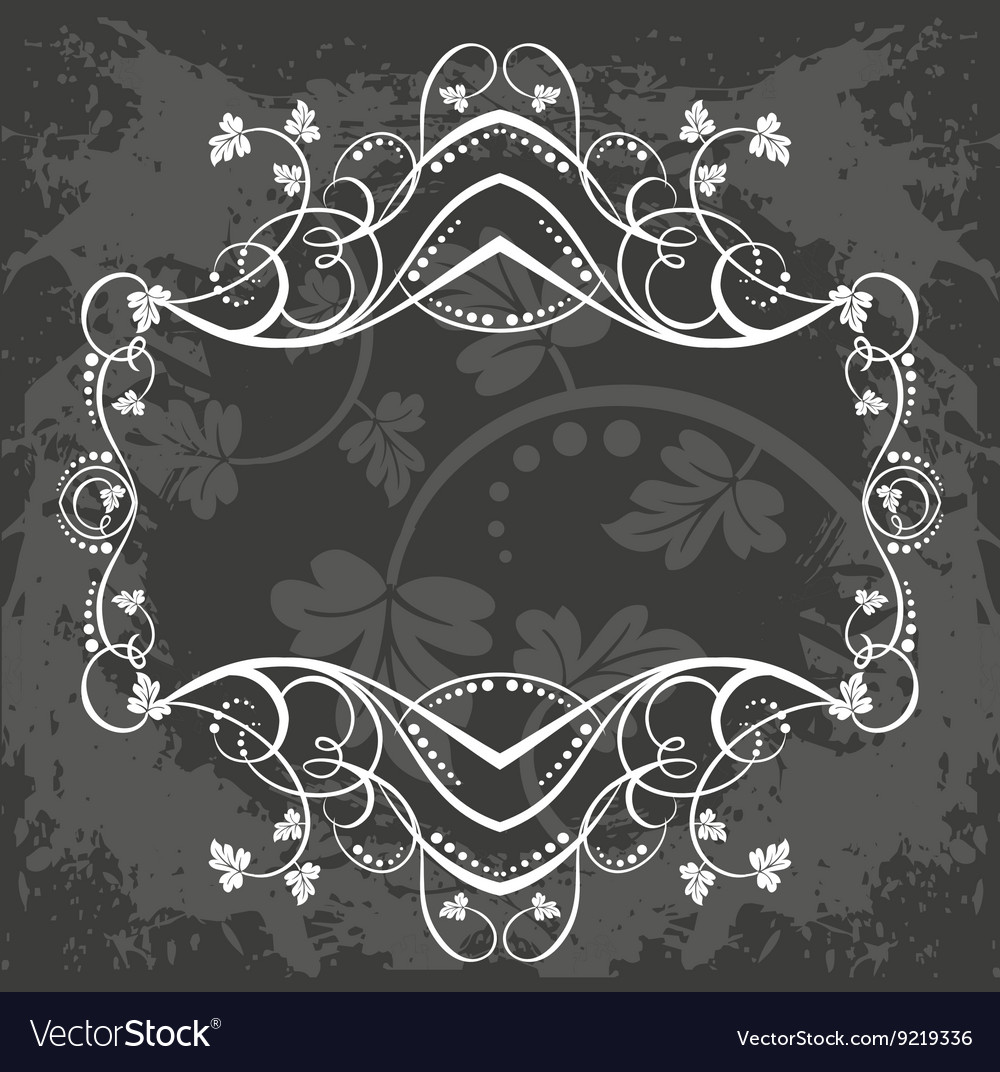 Decorative frame with pattern Royalty Free Vector Image