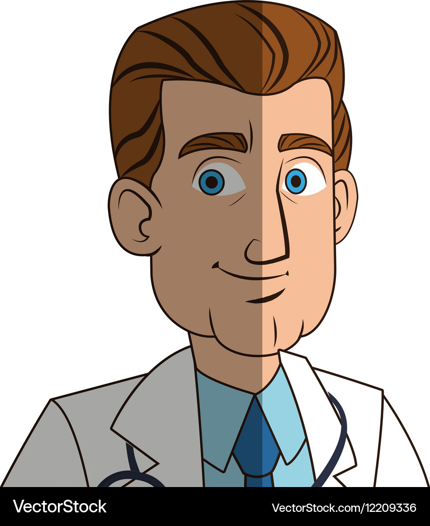 Isolated doctor cartoon design Royalty Free Vector Image