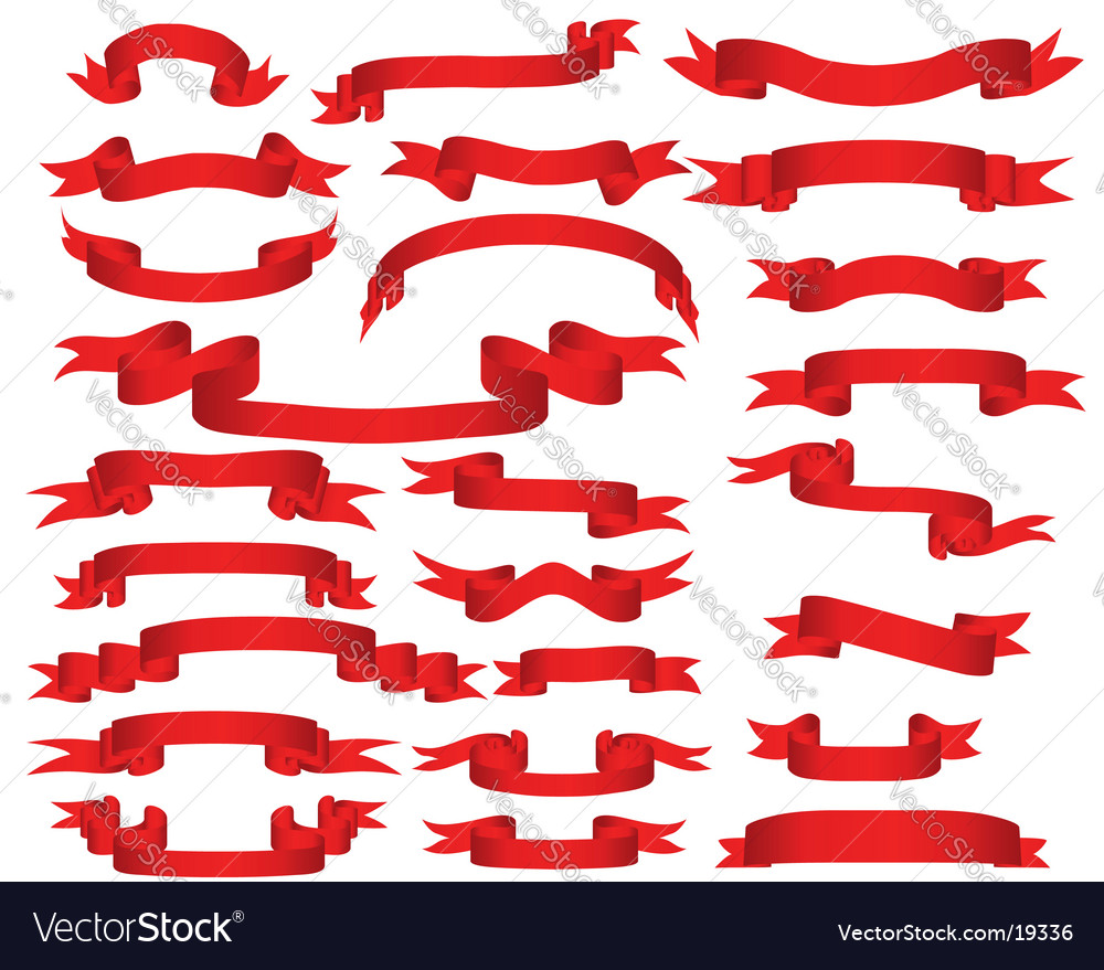 Ribbons Royalty Free Vector Image - VectorStock
