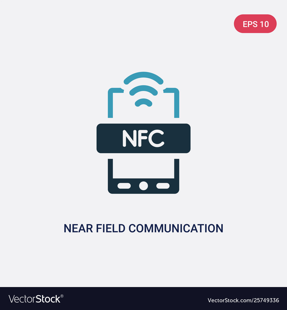 Two color near field communication icon from Vector Image Two color near field communication icon from Vector Image