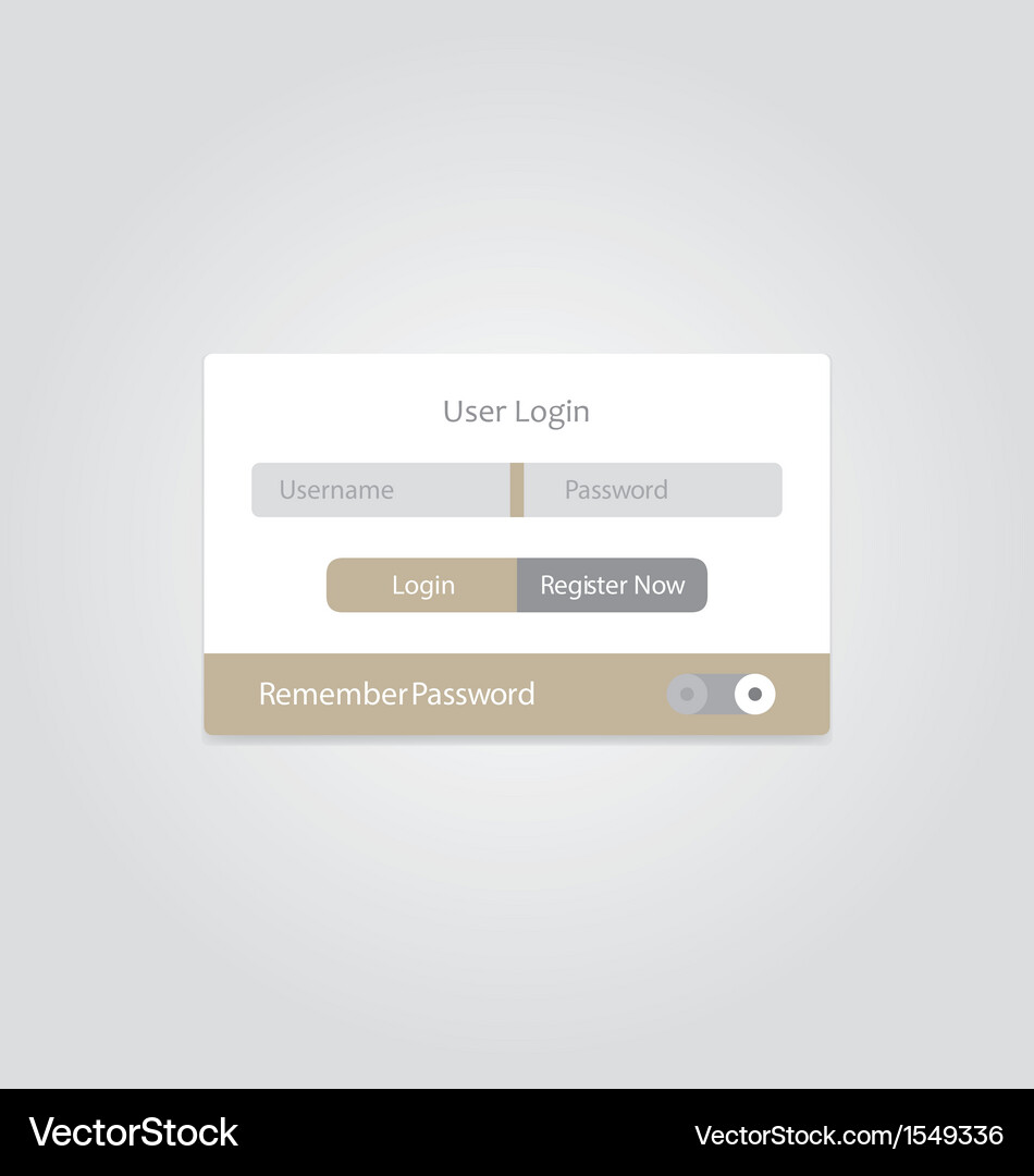 User login 10 Royalty Free Vector Image - VectorStock