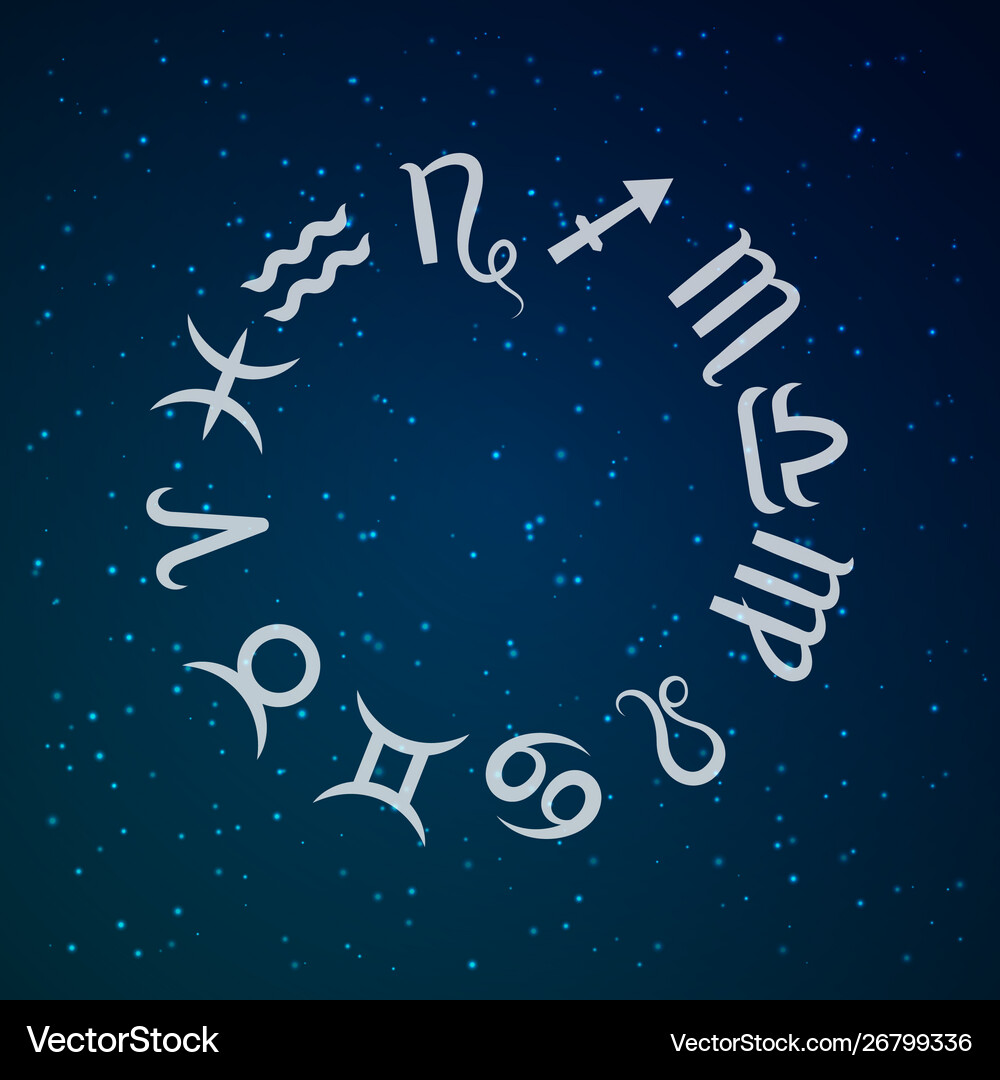 Zodiac sign Royalty Free Vector Image - VectorStock