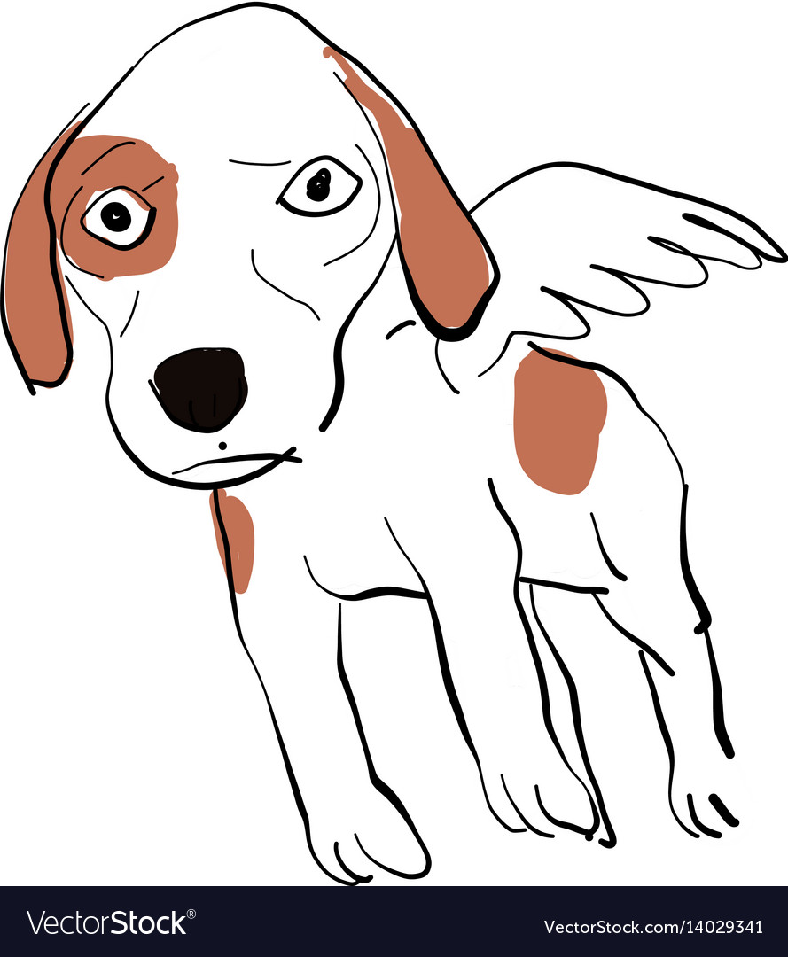 Angle dog Royalty Free Vector Image - VectorStock