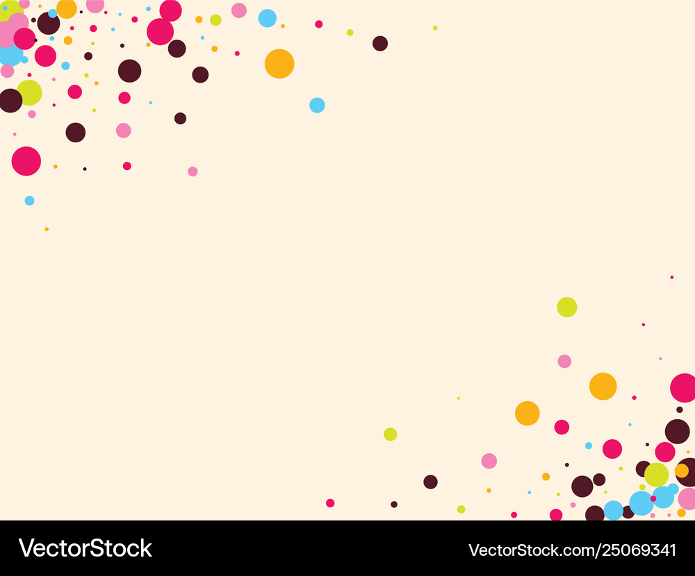 Celebration background with multicolored confetti Vector Image