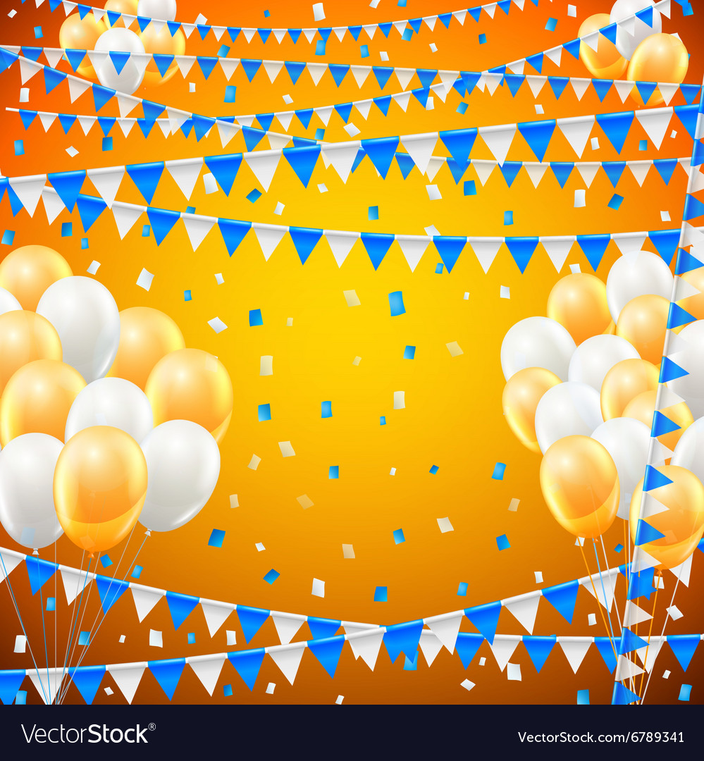 Festive flags background Royalty Free Vector Image